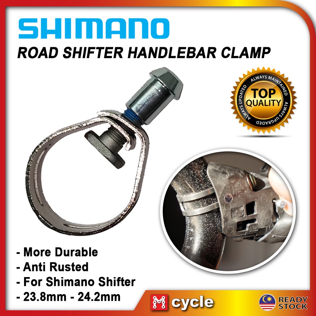 SHIMANO Road Bike Shifter Clamp Band Unit 23.8mm-24.2mm Handlebar Lever ...
