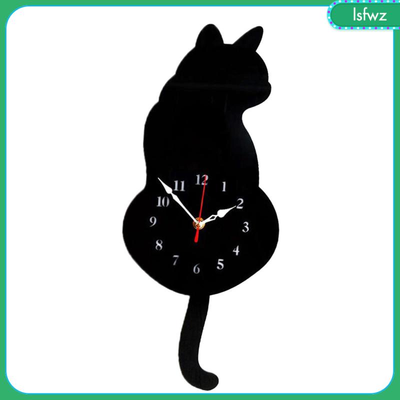 [Lsfwz] Tail-wagging Cat design the wall Clock Pendulum Clock for ...