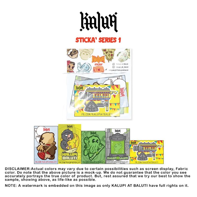 Kalupi "Sticka'" Sticker Pack | Shopee Philippines
