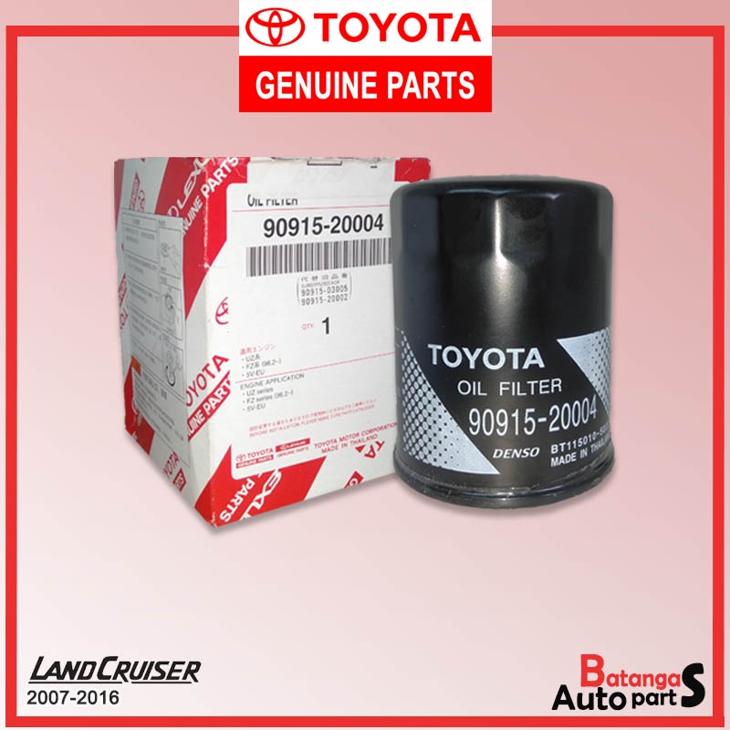 GENUINE OIL FILTER TOYOTA LAND CRUISER 1999-2008 90915-20004 | Shopee ...