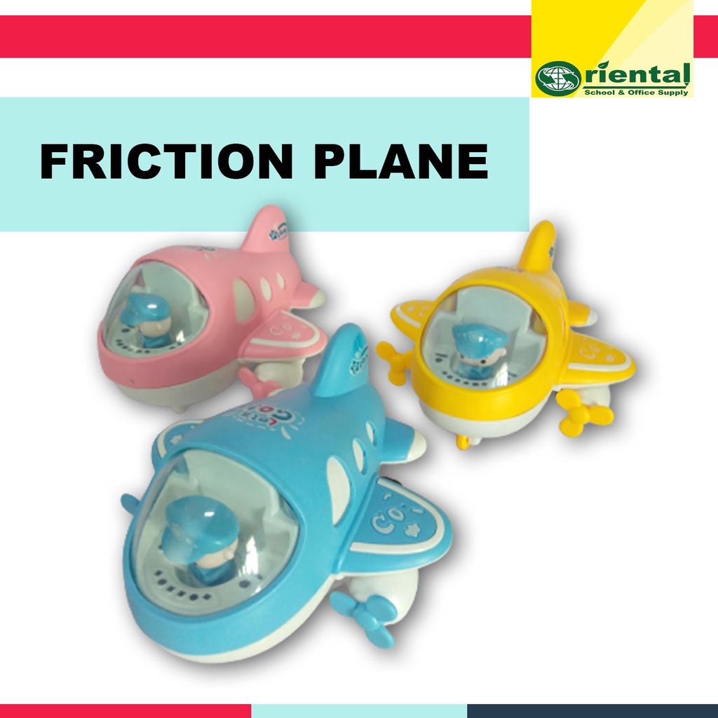 Friction Plane - Push Mechanism Toy / RANDOM COLOR - SOLD PER PIECE ...