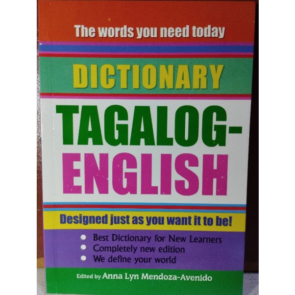 Dictionary Tagalog English (Pocket Size) | Shopee Philippines