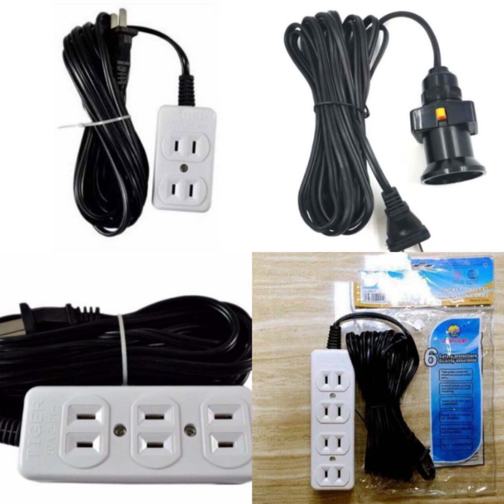 5 meter wire cord power socket wire extension 2-3-4 gang/Bokilya ( 5 Meters ) | Shopee Philippines