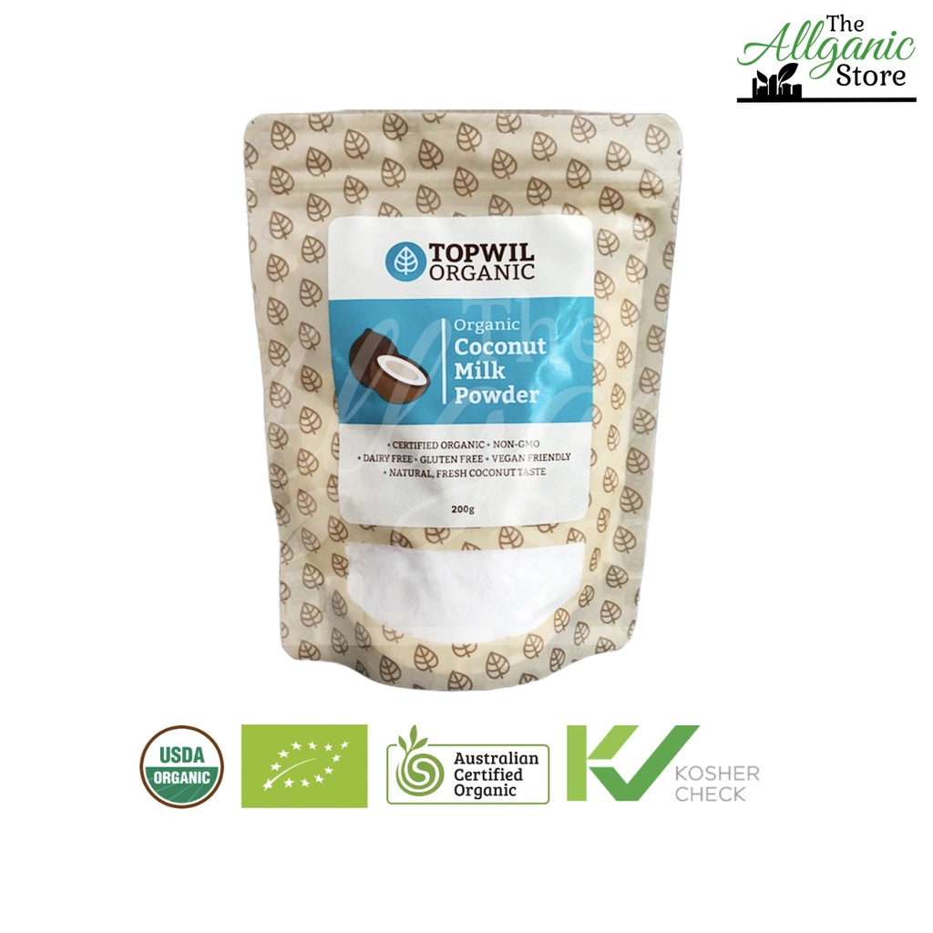 TOPWILL ORGANIC Organic Coconut Milk Powder 200g | Shopee Philippines