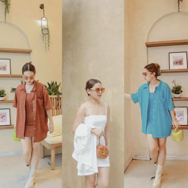 KylieClo Carla Set Polo & Tube Dress | Shopee Philippines