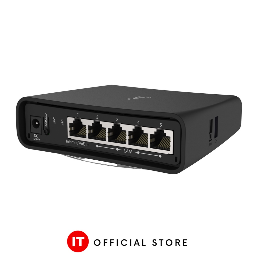 MikroTik hAP AC Lite TC - AC750 Dual Band Router Access Point - 5 Ports ...