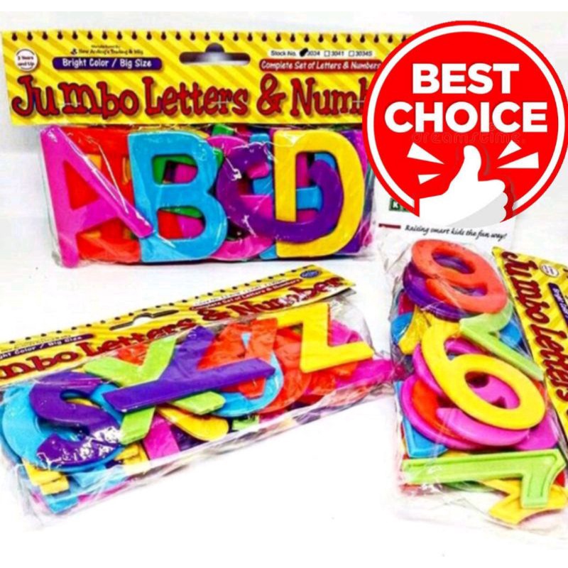 JUMBO ALPHABET and NUMBERS for KIDS-COLORFUL and Non-toxic / Reusable ...