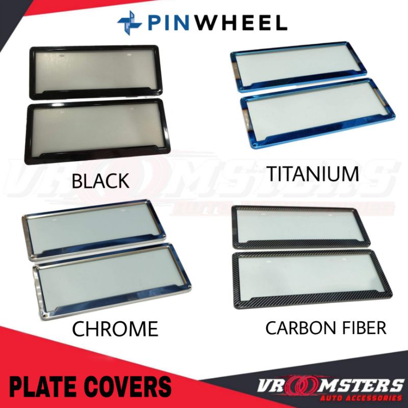 2 Pieces License Plate Protective Housing w/ Acrylic Cover (Plate ...