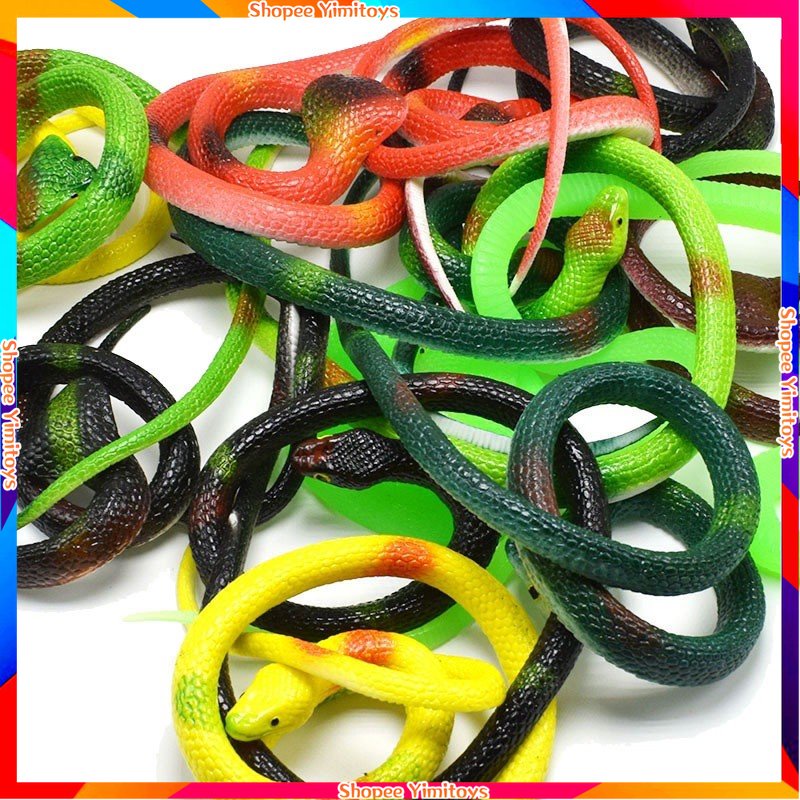 27inches sticky rubber snake 70cm Cobra/Round Snake Toys, Tricky Toys ...