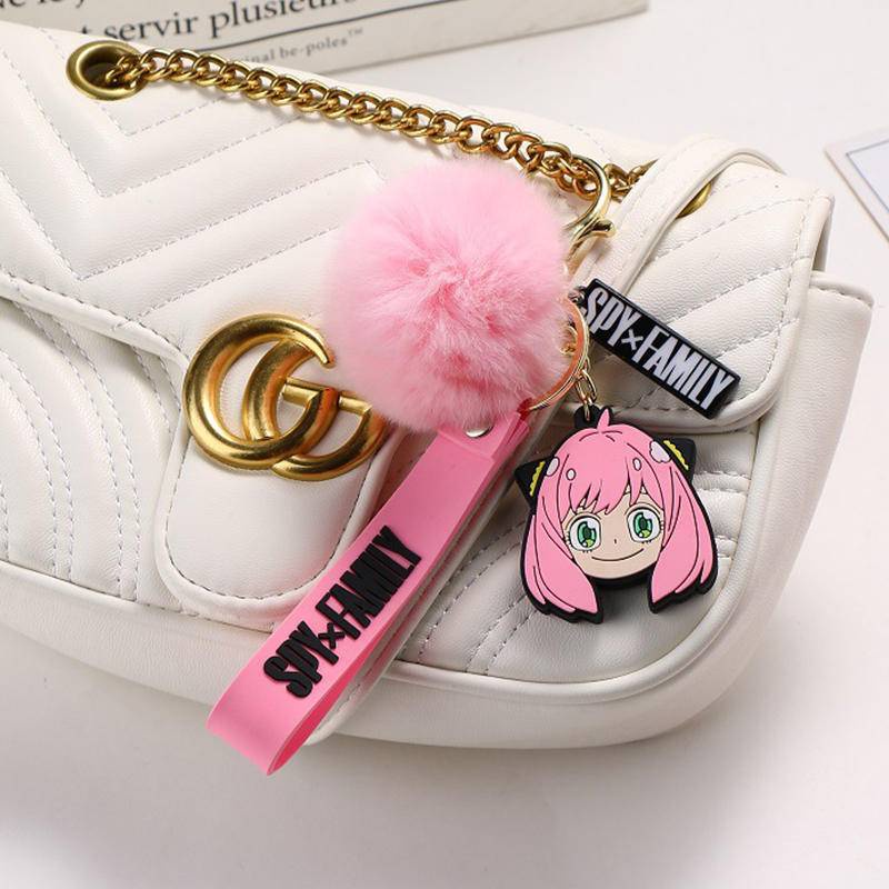 2022 SPYxFAMILY Hairball Keychain Silicone Loid Forger Anya Forger Yor ...