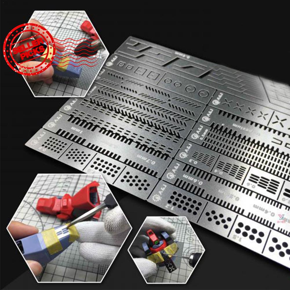 4 In 1 Chip-shaped Scoring Auxiliary Ruler Tool Drill Line Ruler ...