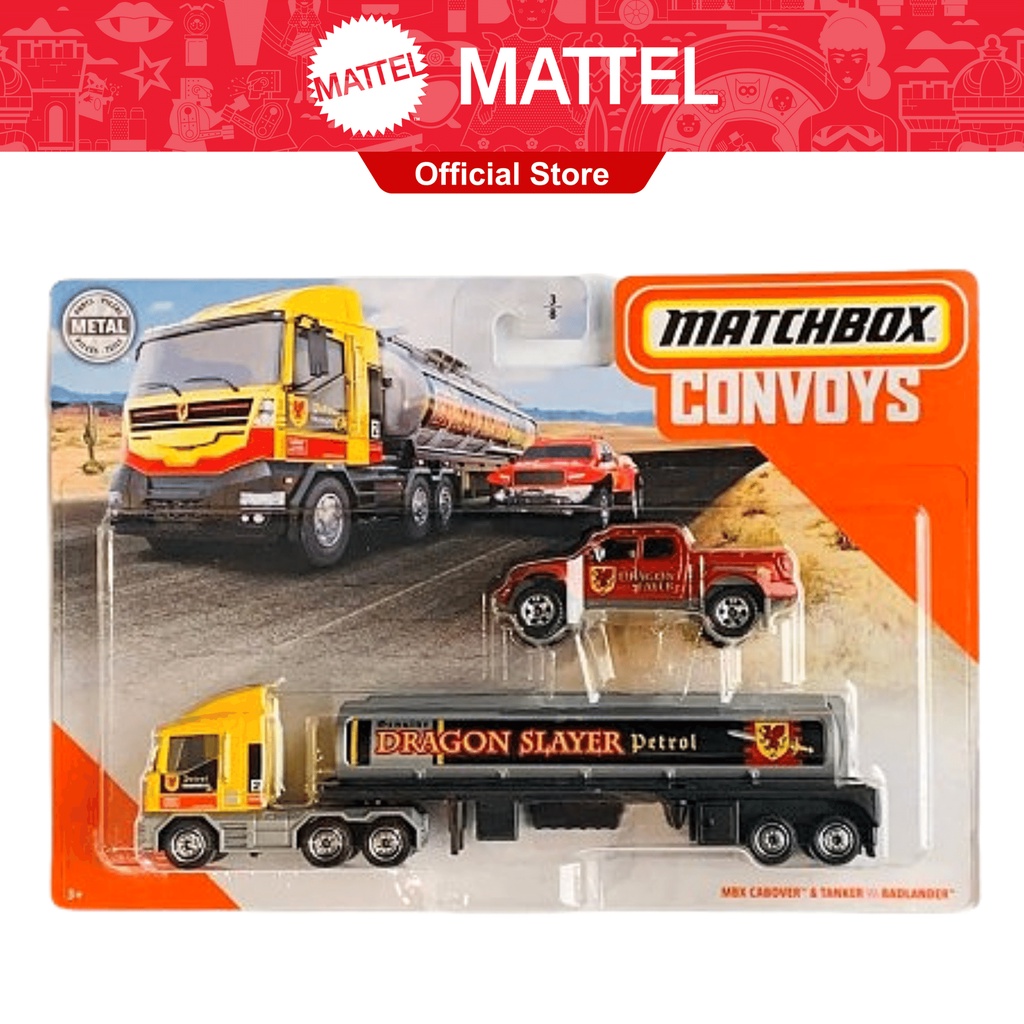 Matchbox Convoy Die-cast Trucks Assortment - MBX Cabover And Tanker ...