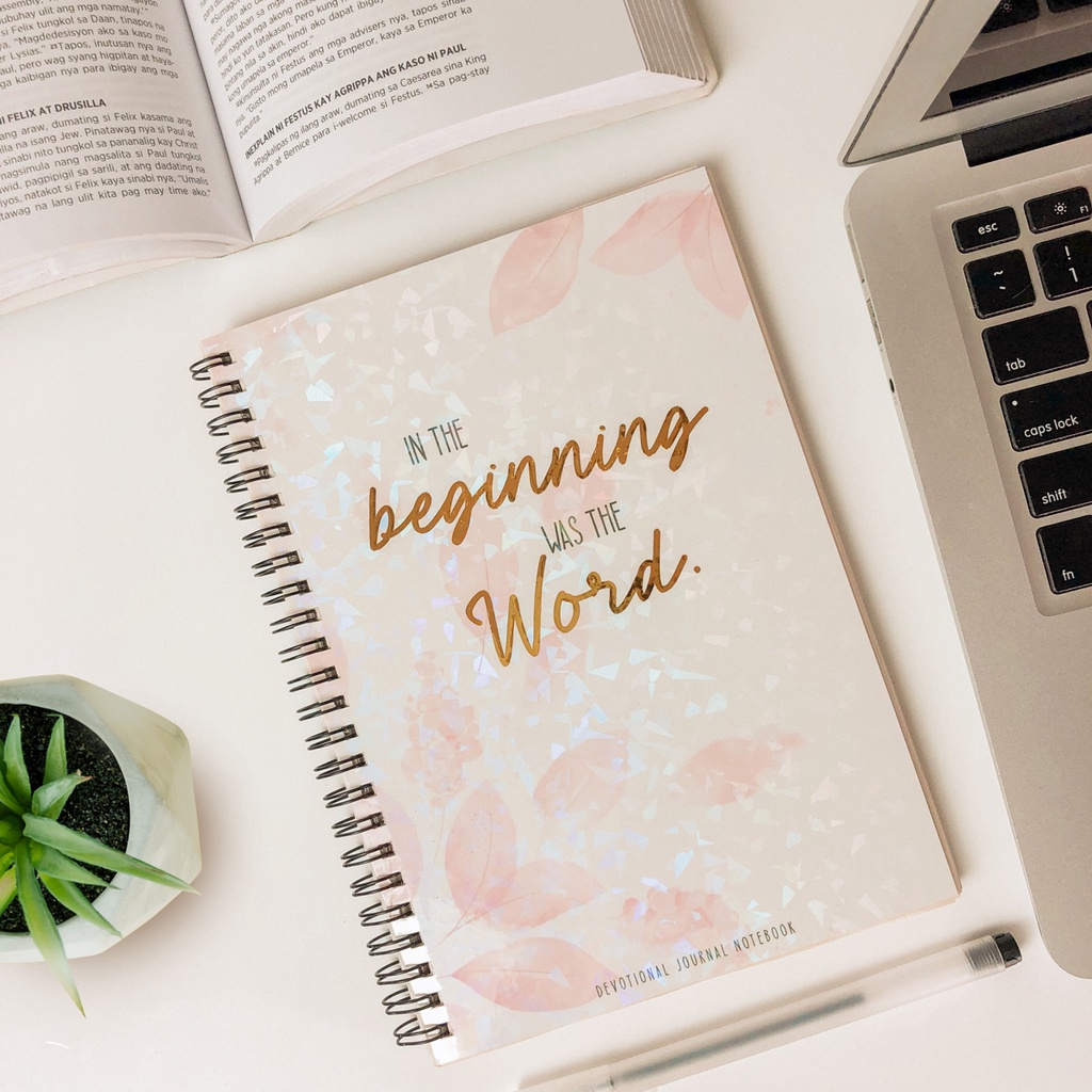 Devotional Journal Notebook In the Beginning Version 2 for Bible Study ...