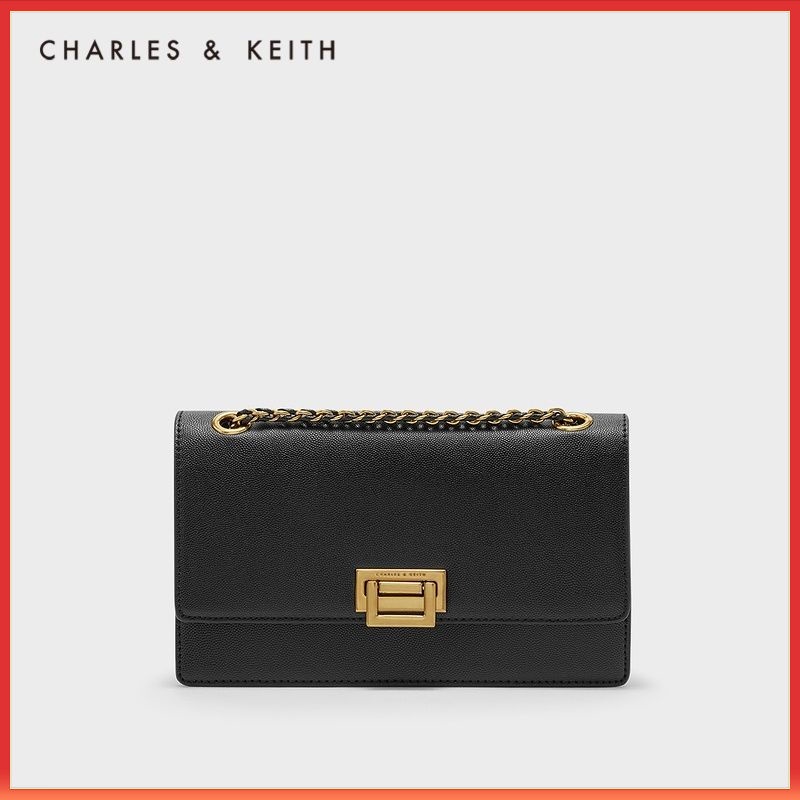 CHARLES & KEITH Women's Chain Shoulder Bag Underarm CK2-20840317-8 ...