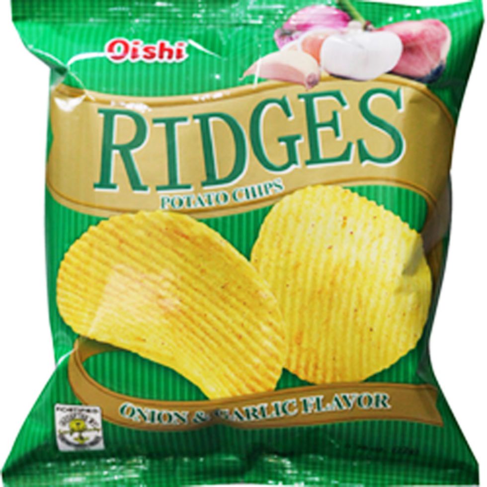 Oishi Ridges Onion & Garlic Flavor 22g | Shopee Philippines