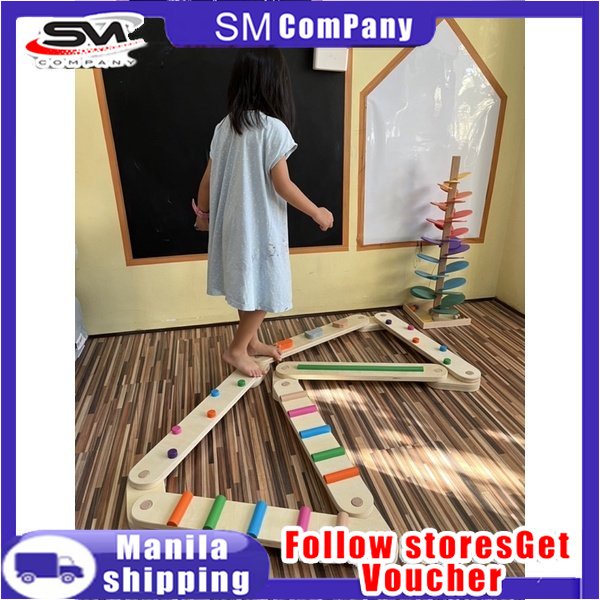 balance beam / wooden balance beam montessori balance beam occupational ...