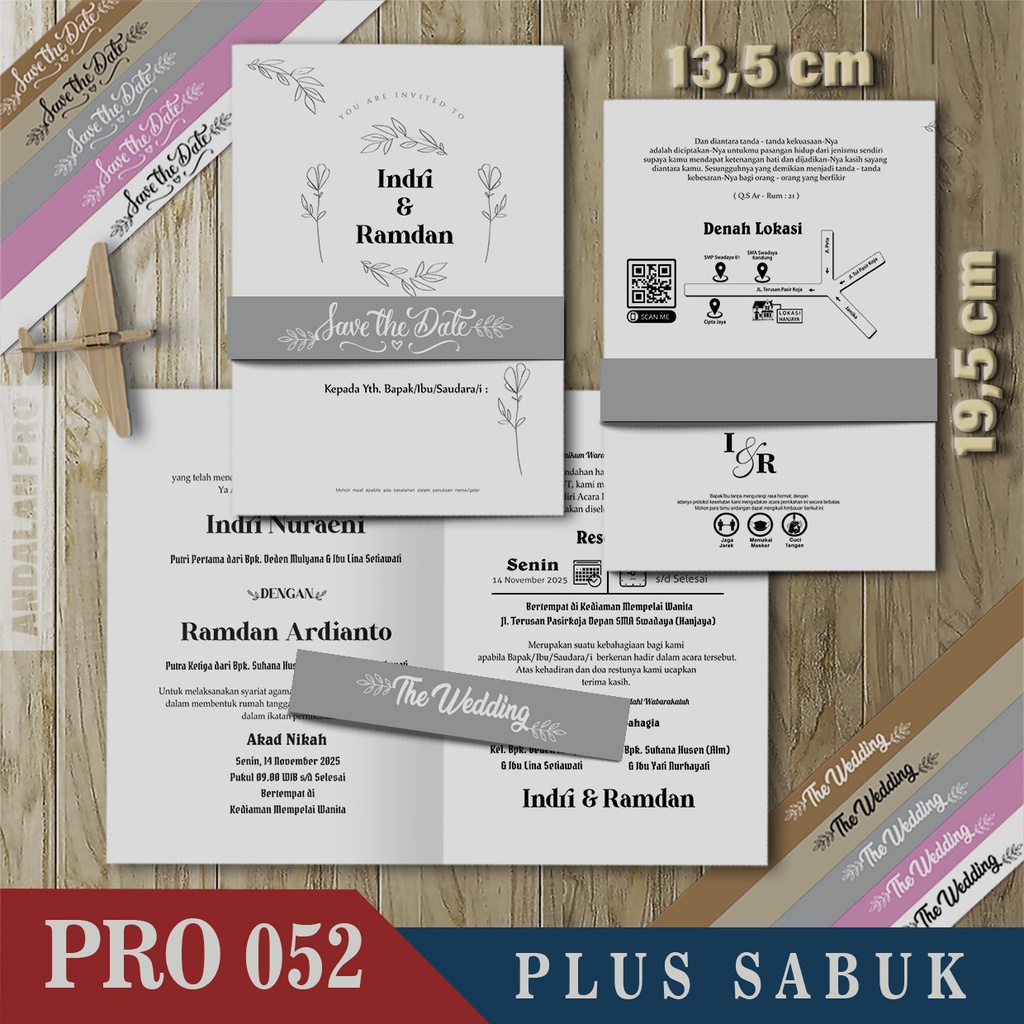 Pro 052 Fold 2 Plus Belt - Print Color Invitations / Colored Belt ...