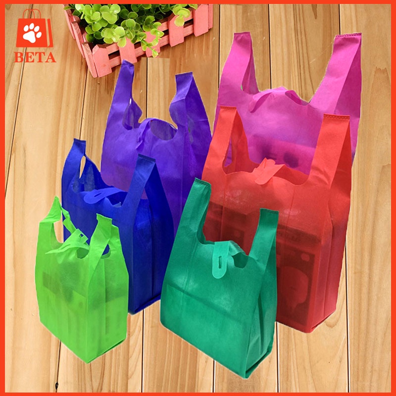 100pcs Sando Bag XL Storage Bag Shopping Bag ECO Bag Non-woven Bag Food ...