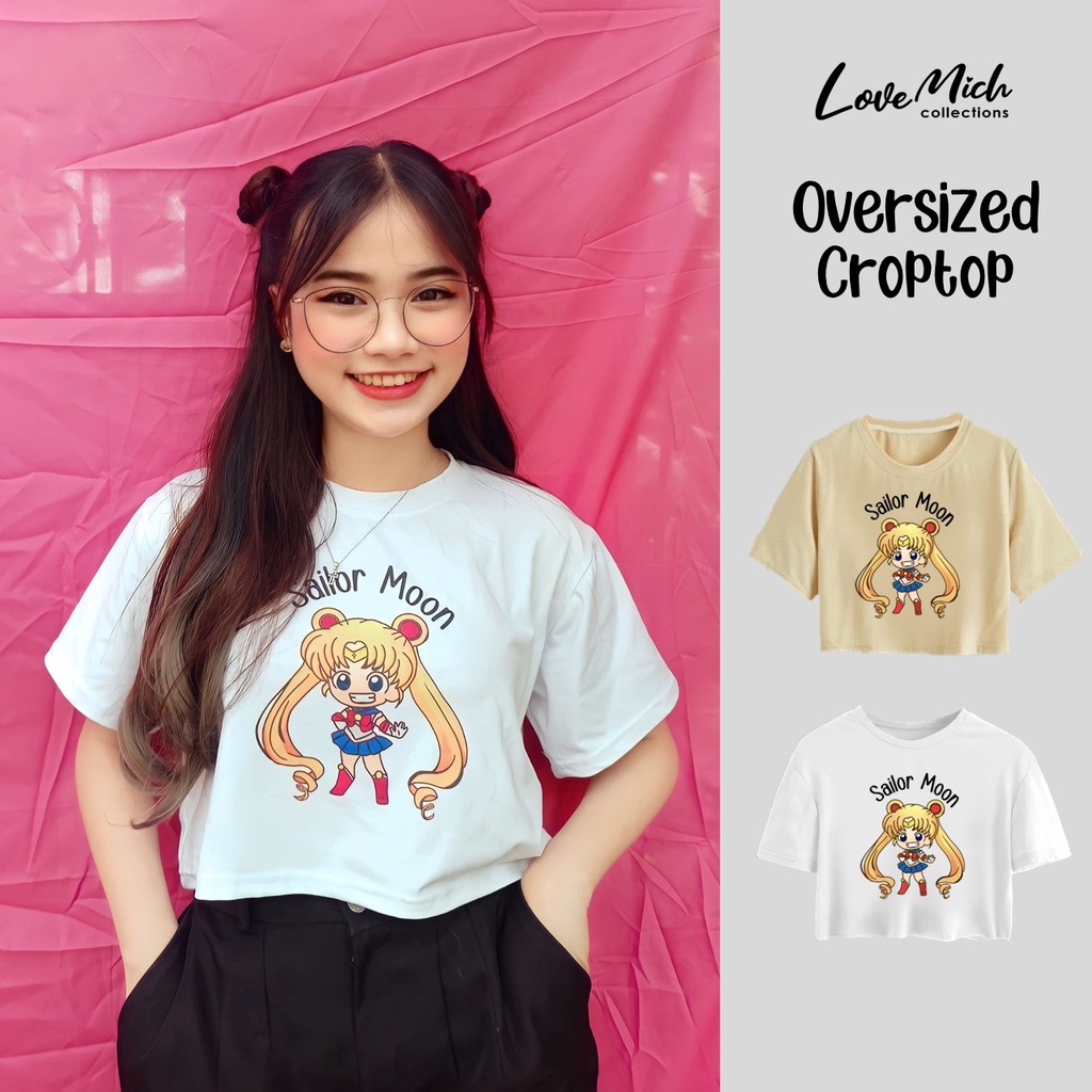 Plus Size Tops Sailormoon Chibi Croptop Oversized Tops 2xl 3xl by ...