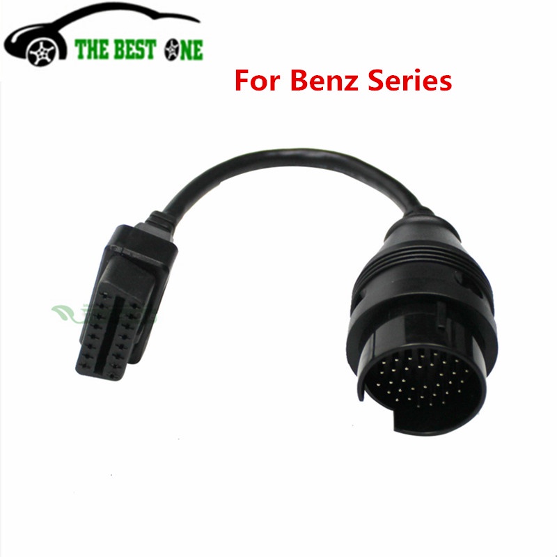 A+++ Quality For Benz 16 Pin To 38 Pin OBD 2 Adapter Cable For Mercedes ...