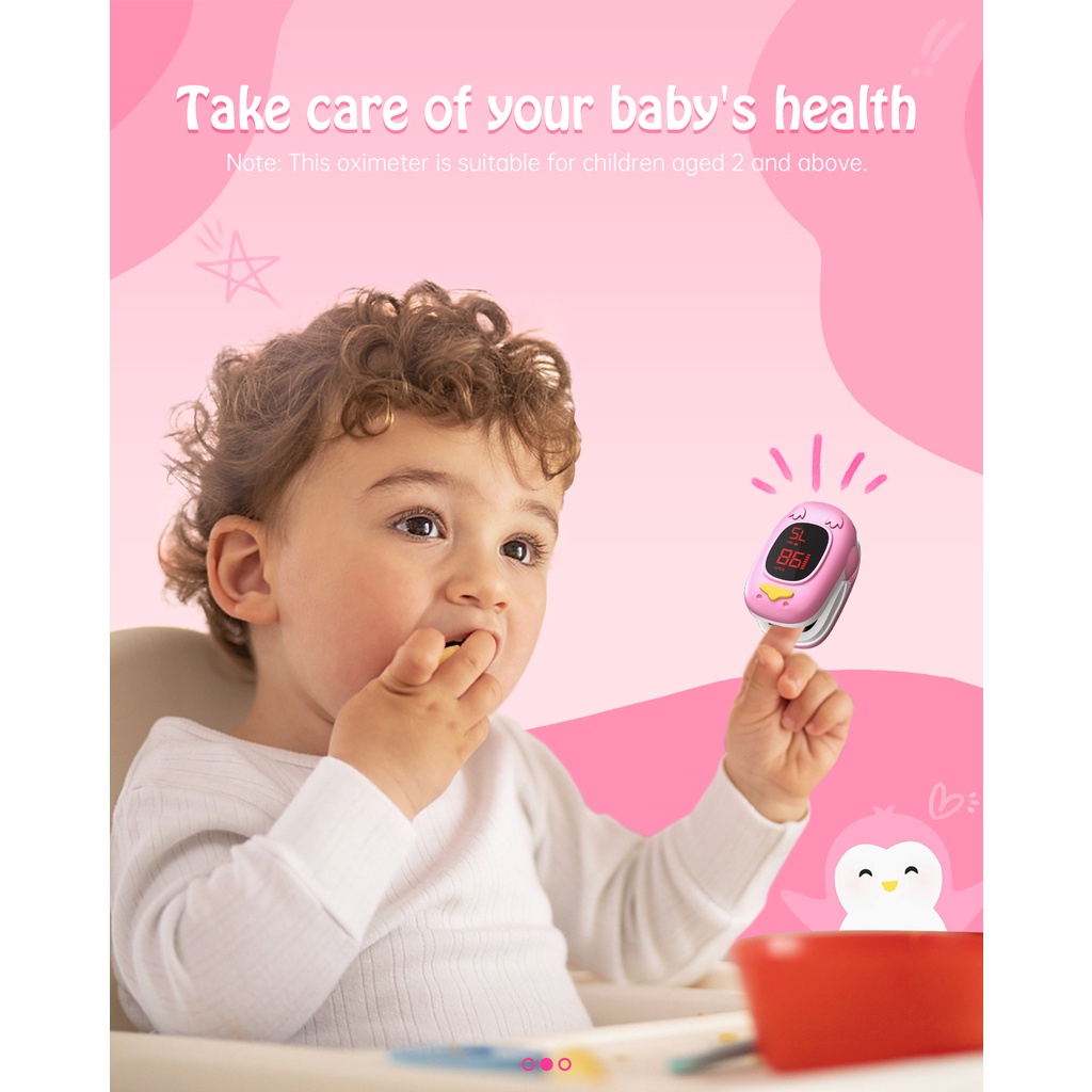 HealthTree Care Pulse Oximeter for Kids-[2022] Infant Pulse Oximeter ...
