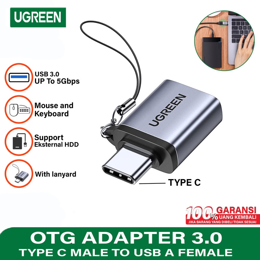 Ugreen 50283 OTG Mini Adapter Flashdisk USB to Type C Converter ...