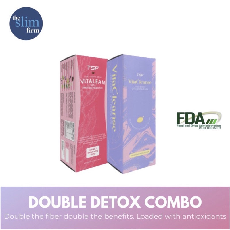 THE SLIM FIRM DOUBLE DETOX COMBO (2 BOXES 7 SACHETS EACH) | Shopee ...