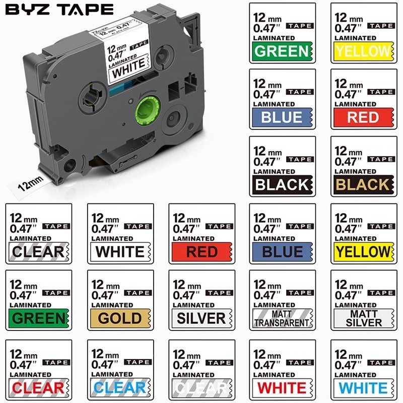 TZe231 tze231 6mm 9mm 12mm 18mm 24mm Compatible Brother Label Tape ...