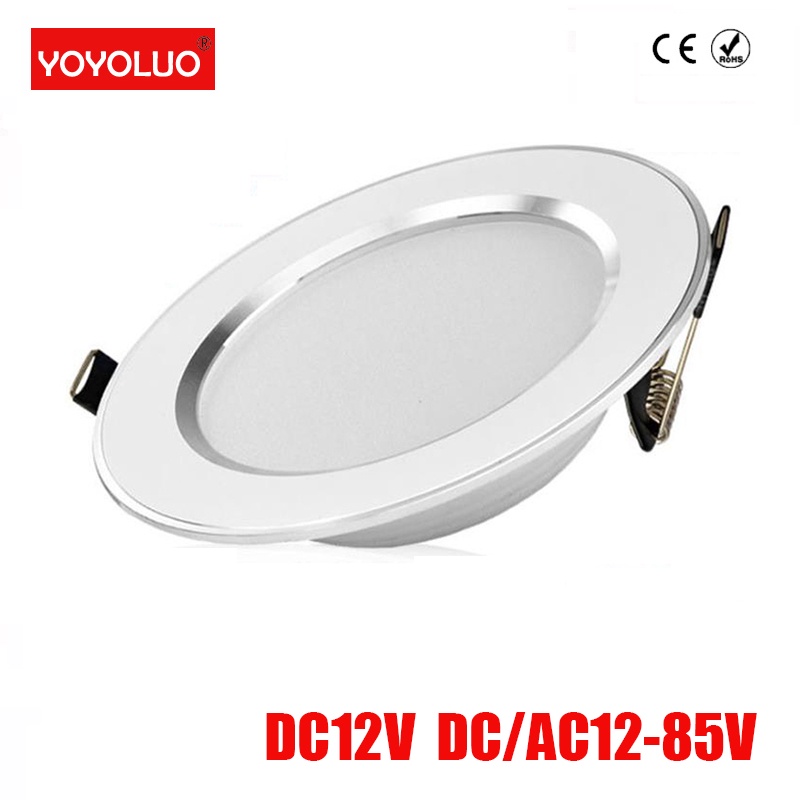 DC AC 12v 24v 36V 48V Ultra Thin Integrated LED Downlight Low 6W 9W 12W ...