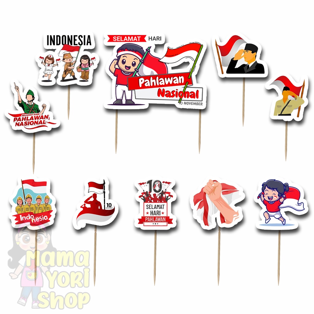 Birthday Cake Decoration Cake Topper NATIONAL HEROES DAY Motif 10 ...