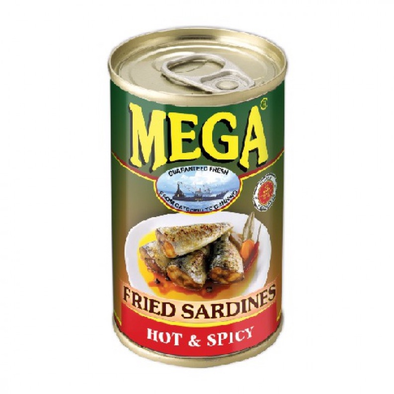 Mega Sardines Fried Hot & Spicy 155g | Shopee Philippines