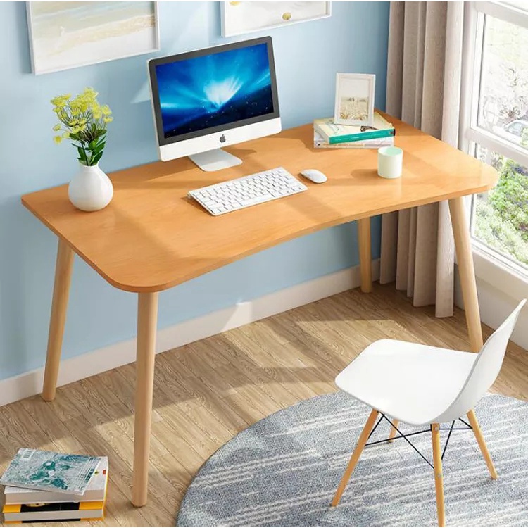 Simple Desk Study Desk omputer Table Wooden Stand Desk Round Table ...