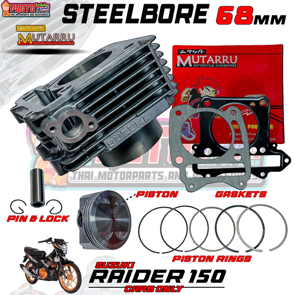 MUTARRU BLOCK 68MM FOR RAIDER 150 CARB | Shopee Philippines