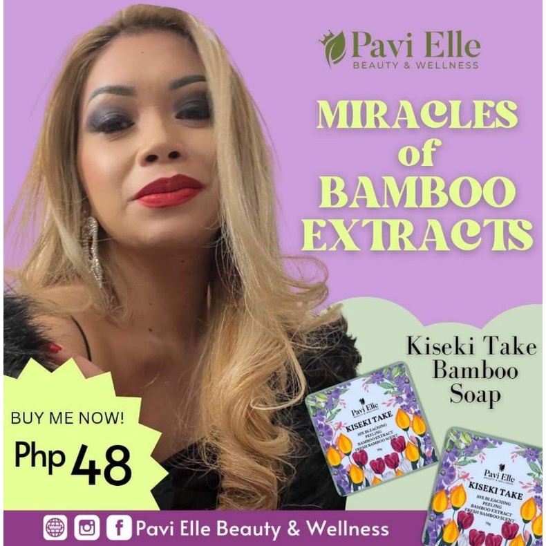 KISEKI TAKE BLEACHING SOAP BY PAVI ELLE | Shopee Philippines