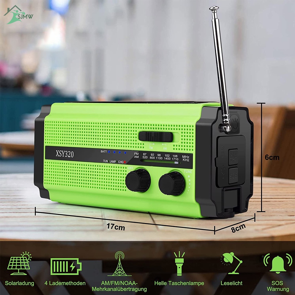 Solar Radio with LED Torches Power Banks Function Emergency Radio for ...