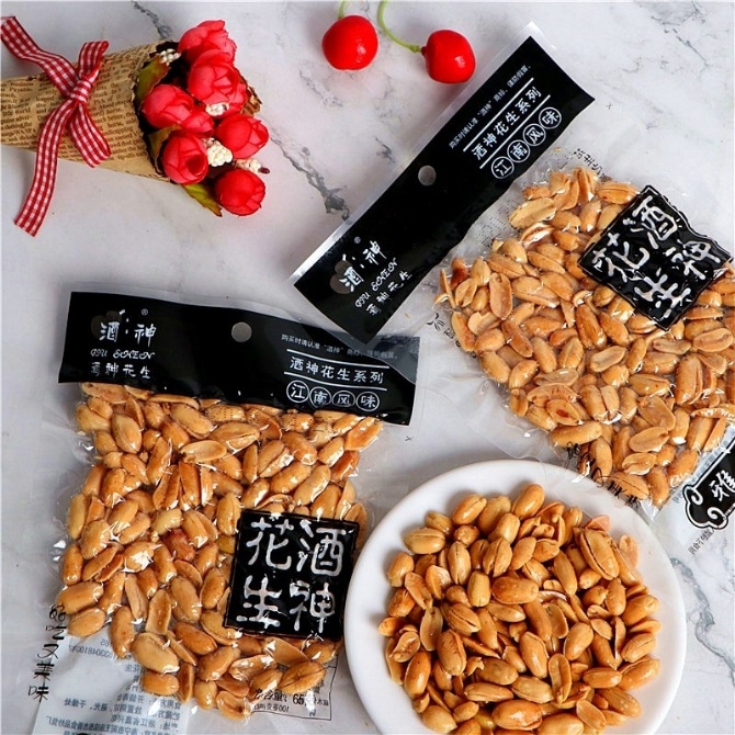 Bacchus Peanuts Salty Snacks JIU SHEN PEANUT 65G | Shopee Philippines
