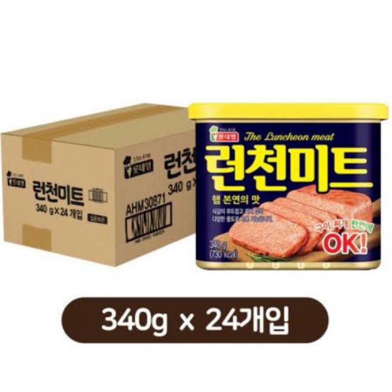 Luncheon Meat 340g Box (Korean Lotte Luncheon Meat 340gx24 cans ...