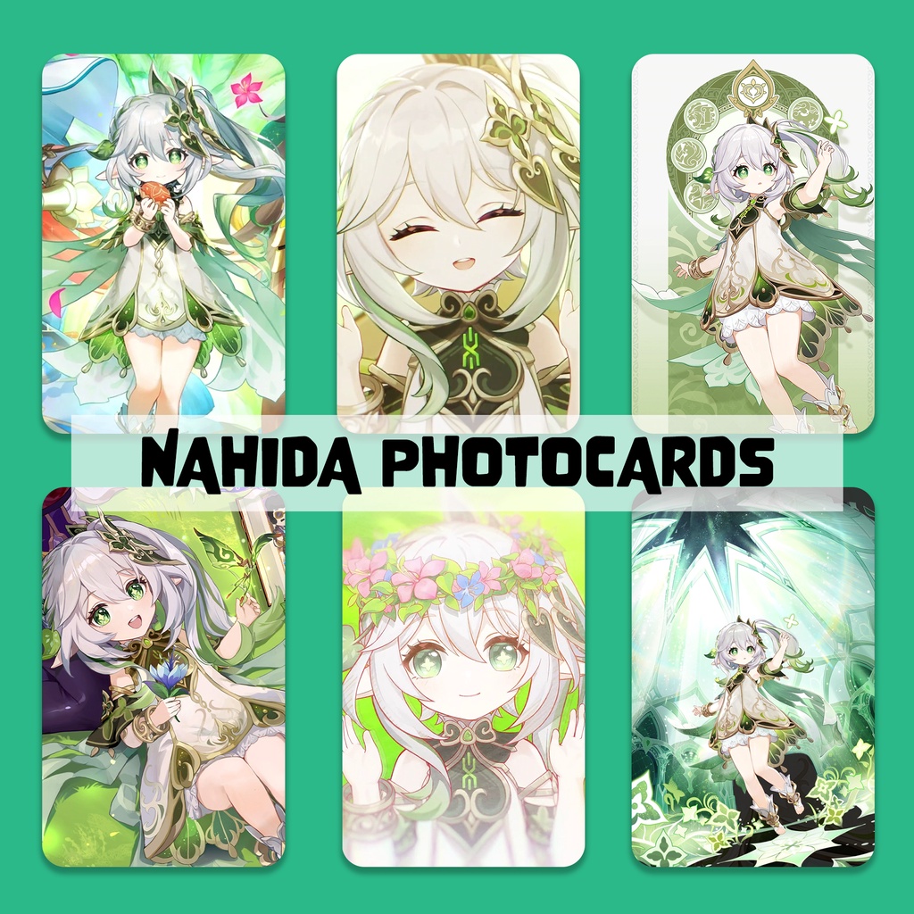 Genshin Impact Photocards - NAHIDA Textured Photocards Front and Back ...