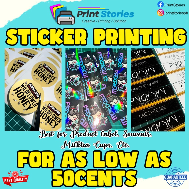 Personalize Product Label Printing / Vlogger Sticker / Product Label ...