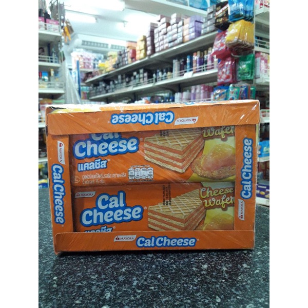 Wafers Filled With Cheese Cream (Cal Brand) 35 G. Pack 12 Pcs. | Shopee ...