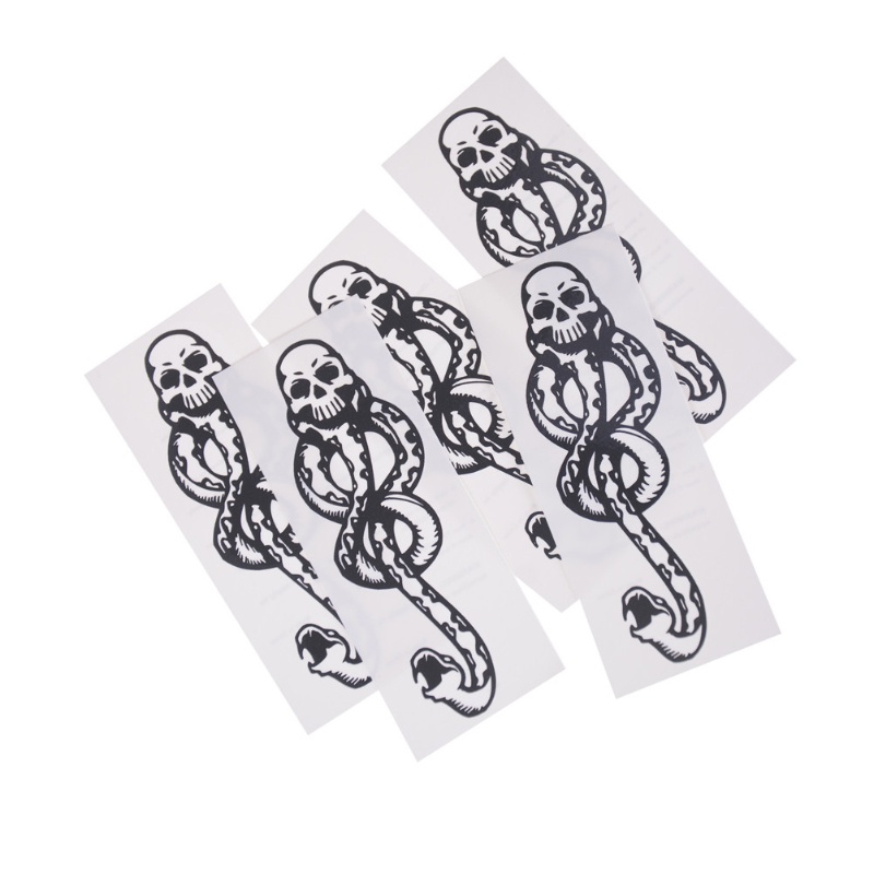 5PCS Death Eaters Dark Mark Make Up Tattoos Stickers Cosplay ...
