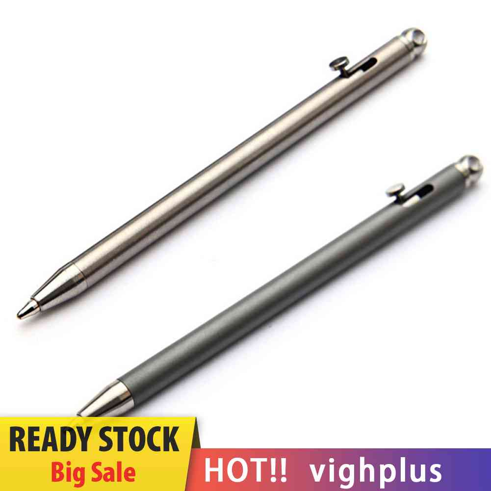 Portable Mini Titanium Ballpoint Pen Outdoor Camping Metal Signature ...