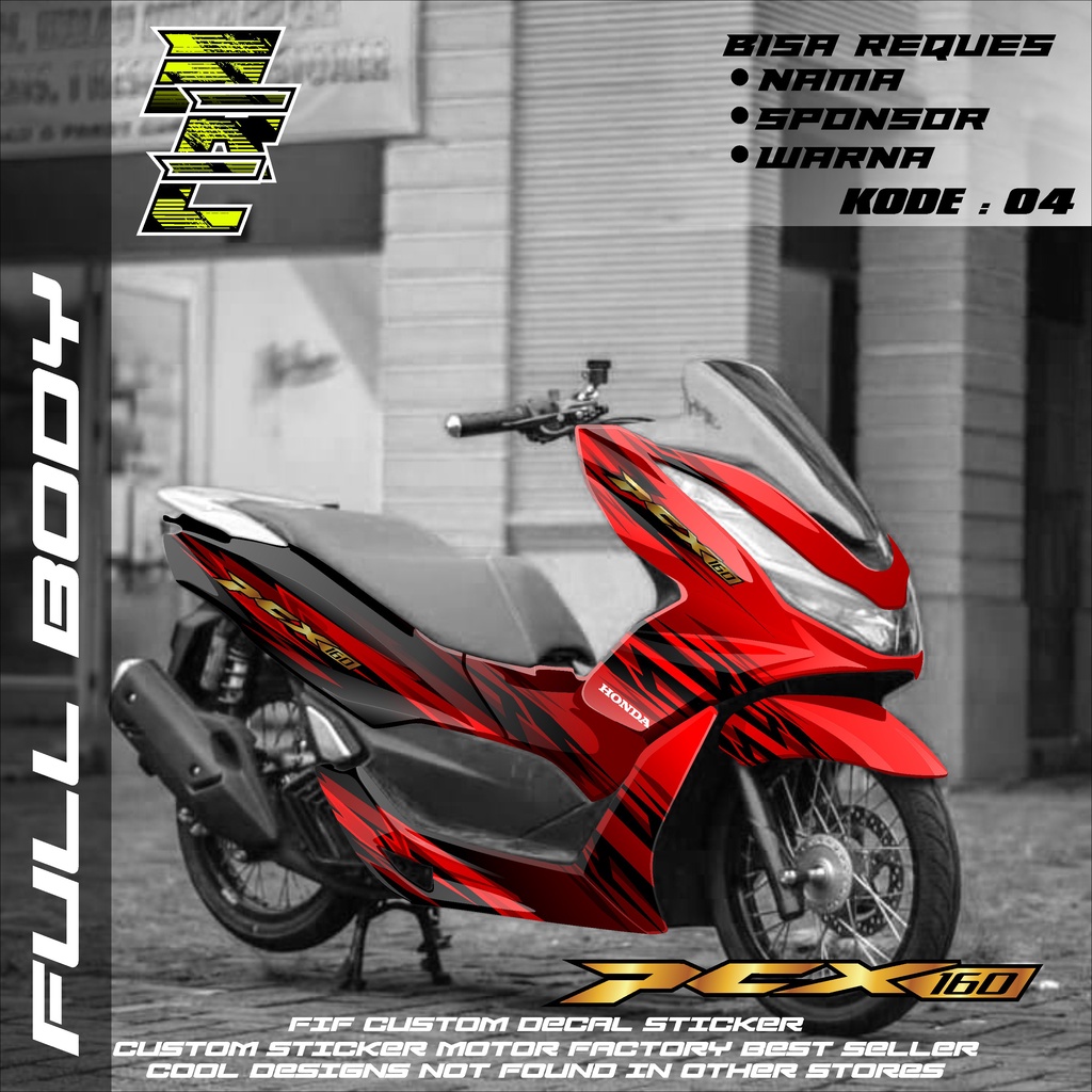 Full Body PCX 160-body Sticker - Full Body PCX Sticker Decal Src04 ...