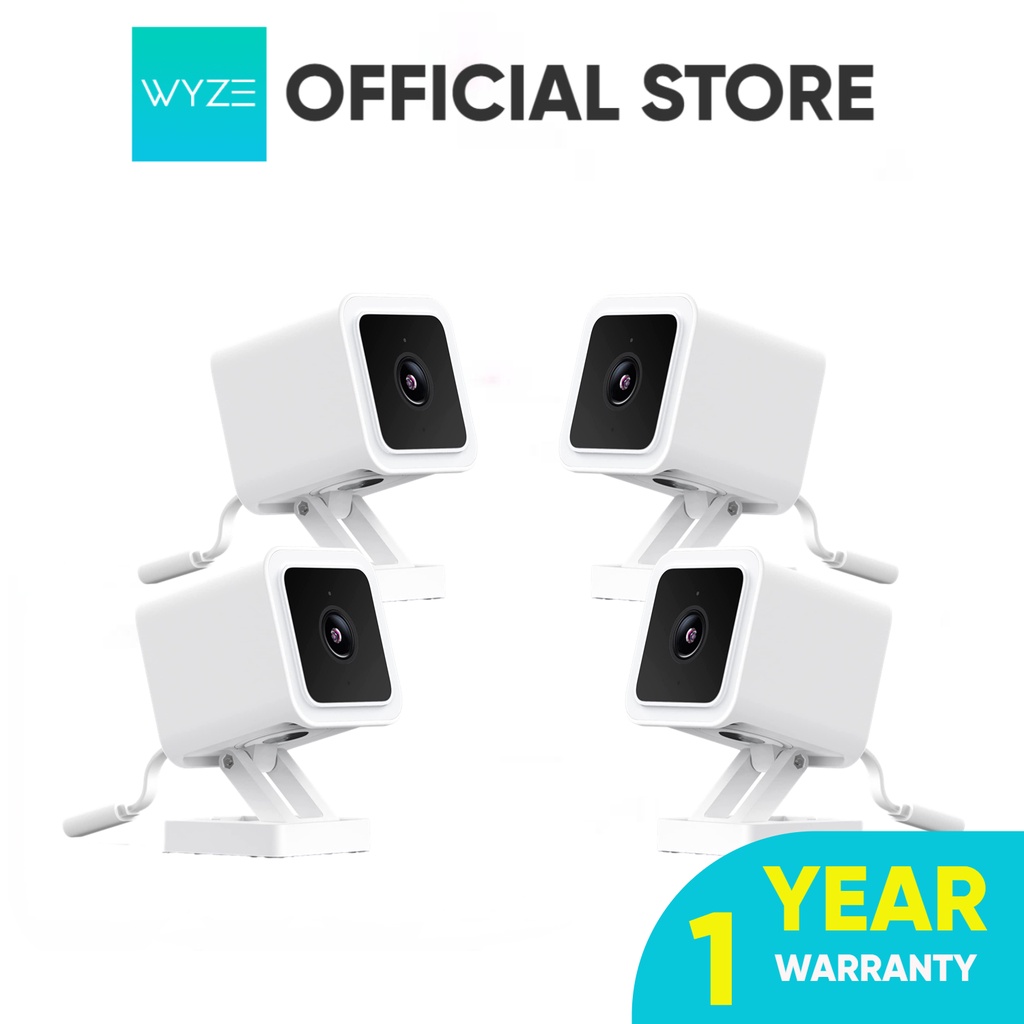 【Wyze Official Store】 4 Packs Wyze Cam V3 1080p HD Indoor/Outdoor Video ...
