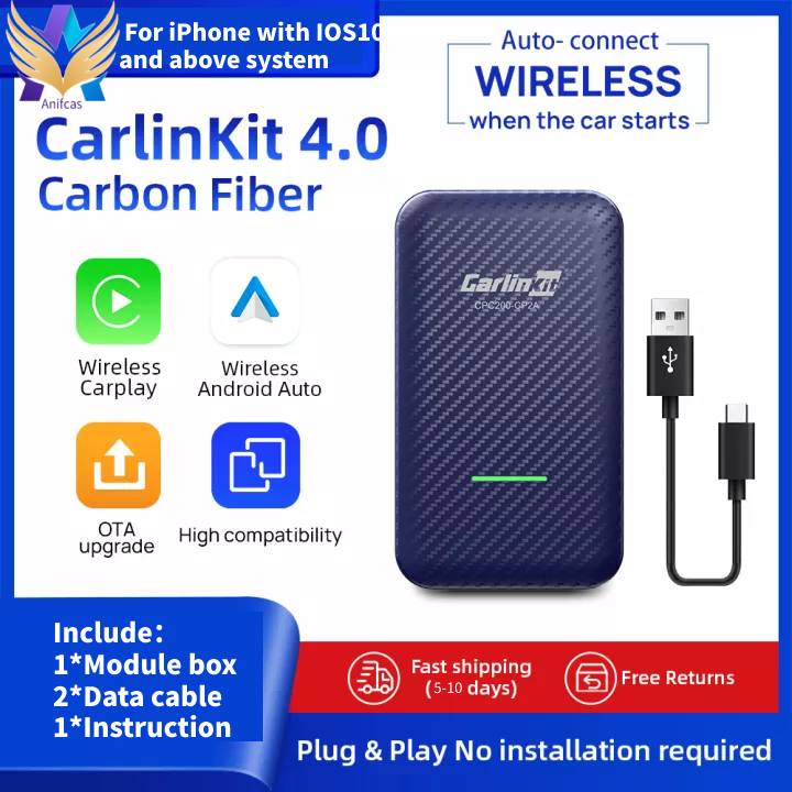 Carlinkit 4.0 for Wired to Wireless CarPlay Android Auto Box Dongle ...