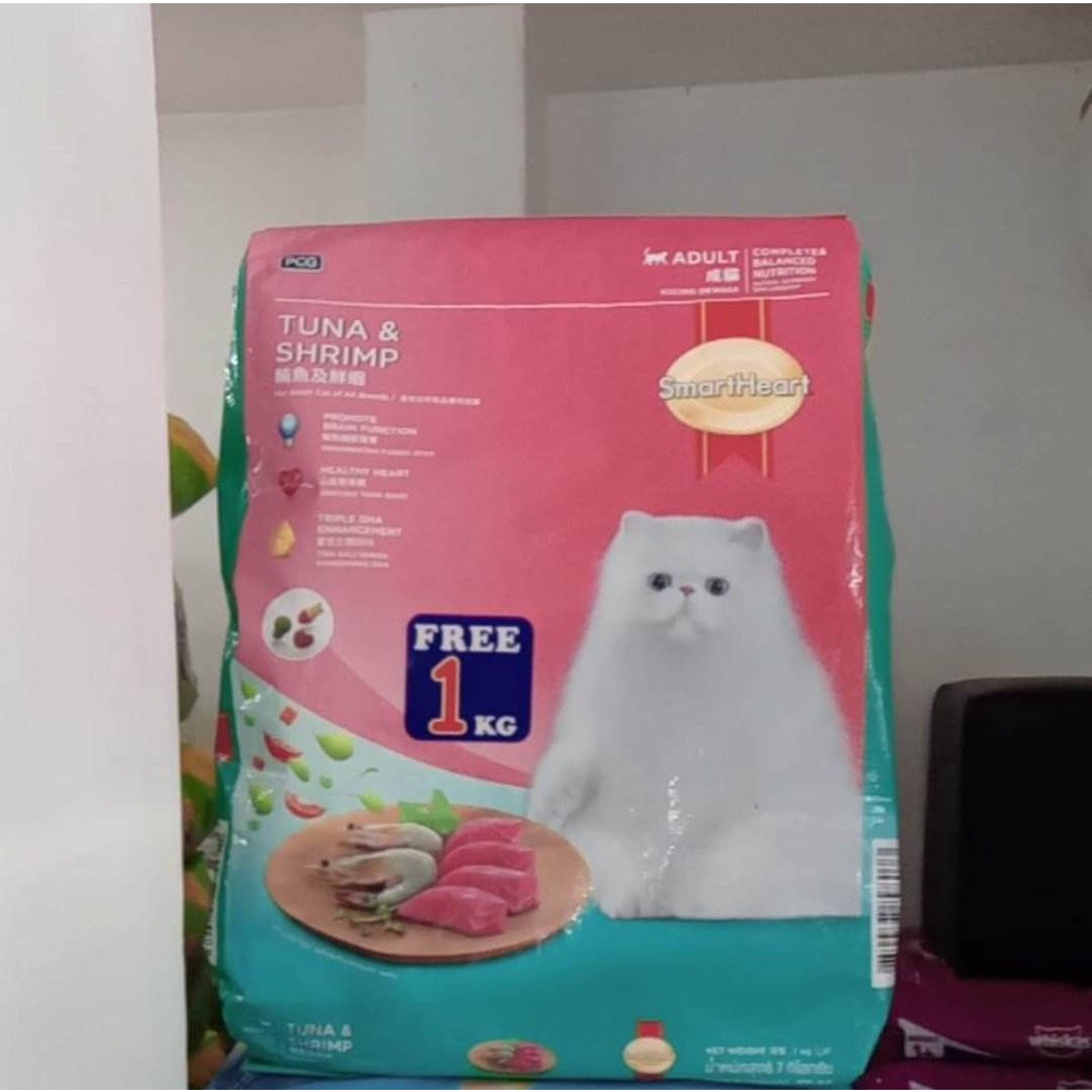 SH Adult Cat Food - Tuna & Shrimp 7 + 1 kg | Shopee Philippines