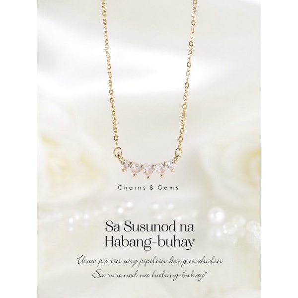 Ben & Ben Inspired Necklaces | NO BOX Included | Chains & Gems | Shopee ...