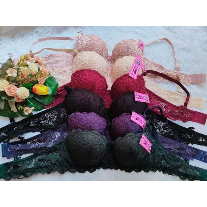 Japanese lining padded bra with wire cup A/B adjustable strap and 3 ...