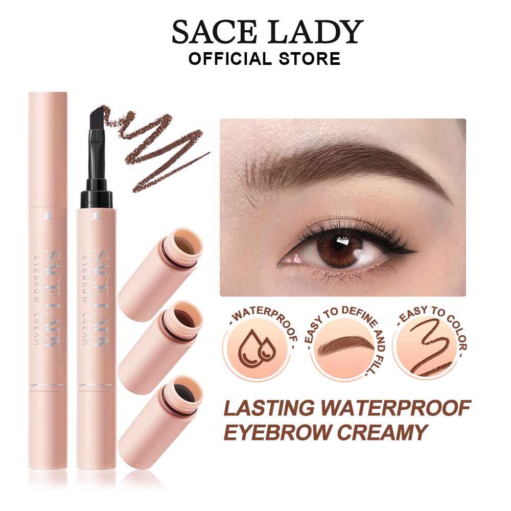Sace Lady Eyebrow Cream Waterproof Long Lasting Tattoo Brow Gel With ...