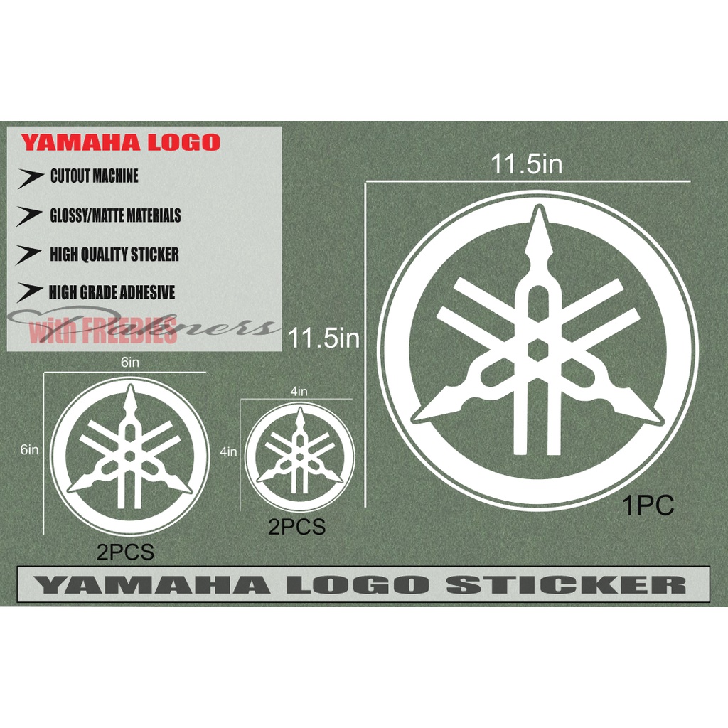 Yamaha Logo Sticker Waterproof High Quality Sticker and High Grade ...